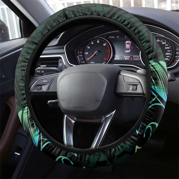 New Zealand Eel Steering Wheel Cover Tuna Aotearoa Maori With Paua ...