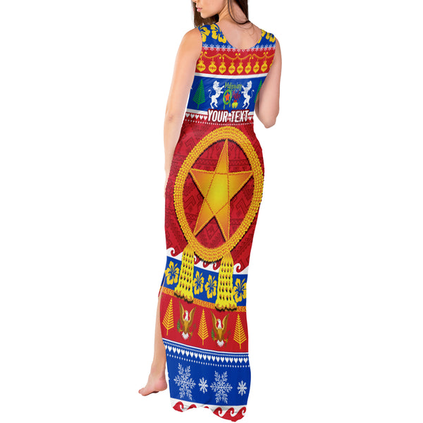 Custom Philippines Christmas Tank Maxi Dress Filipino Parol Maligayang ...
