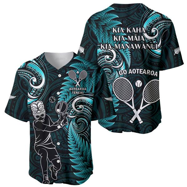 New Zealand Tiki Tennis Baseball Jersey 2024 Aotearoa Tenehi Maori ...