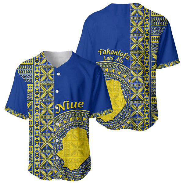 Fakaalofa Lahi Atu Niue Baseball Jersey Niuean Map With Hiapo Pattern ...