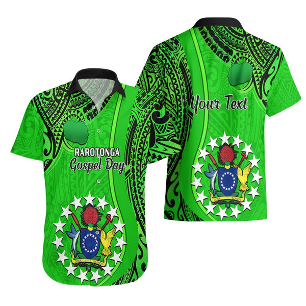 Personalised 25 July Rarotonga Island Gospel Day Hawaiian Shirt Cook ...