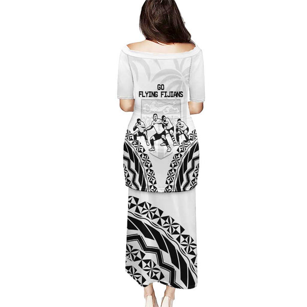 Fiji Tapa Rugby Puletasi Cibi Dance With Fijian Pattern LT14