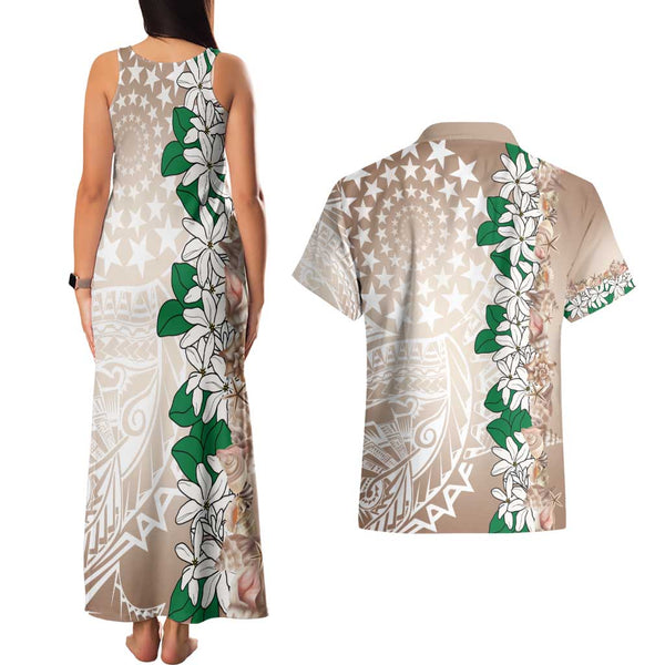 Cook Islands Tiare Maori With Conch Shell Couples Matching Tank Maxi ...