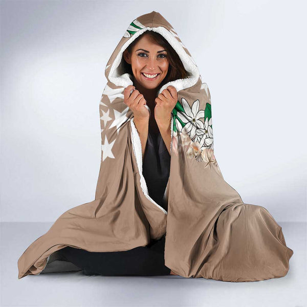 Cook Islands Tiare Maori With Conch Shell Hooded Blanket 2025 Pasifika ...