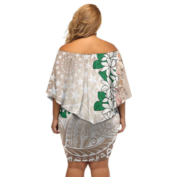 Cook Islands Tiare Maori With Conch Shell Off Shoulder Short Dress 2025 ...