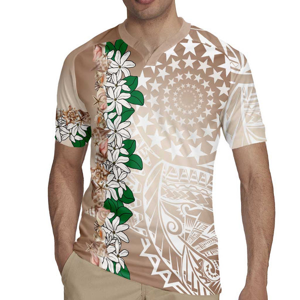 Cook Islands Tiare Maori With Conch Shell Rugby Jersey 2025 Pasifika ...