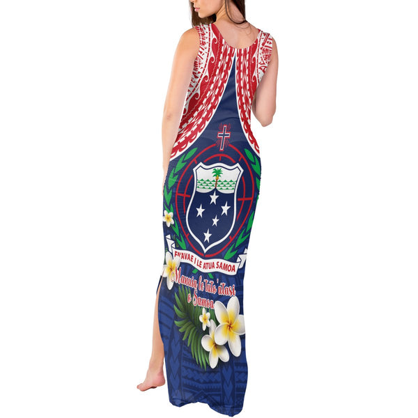 Samoan Independence Day Tank Maxi Dress Manuia Le Tutoatasi O Samoa LT14