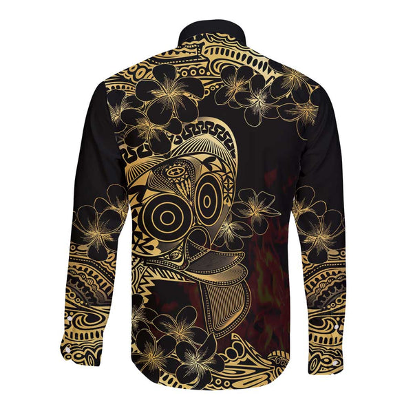 Frangipani Festival Rabaul Long Sleeve Button Shirt PNG Tribal Baining ...