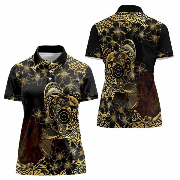 Frangipani Festival Rabaul Women Polo Shirt PNG Tribal Baining Mask ...