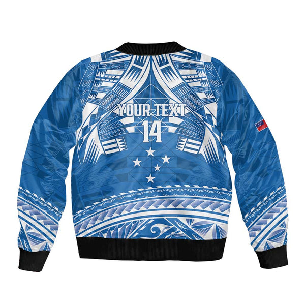 Toa Samoa Rugby Custom Sleeve Zip Bomber Jacket Uso aso uma Samoan ...