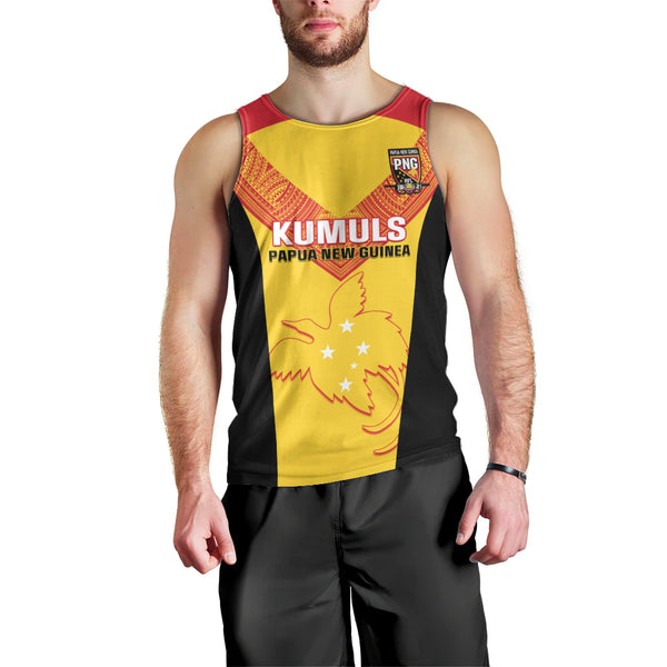 Custom Papua New Guinea Rubgby Men Tank Top Pacific 2023 Go PNG Kumuls LT14