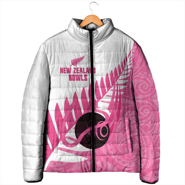 New Zealand Lawn Bowls Breast Cancer Custom Padded Jacket Aotearoa ...