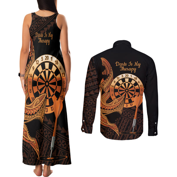 Aloha Hawaii Darts Couples Matching Tank Maxi Dress and Long Sleeve ...