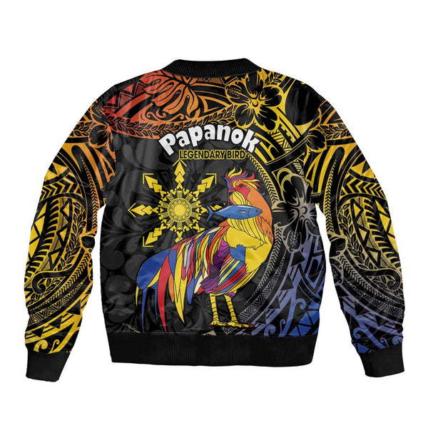 Philippines Sarimanok Bomber Jacket Papanok Legendary Bird Okir ...