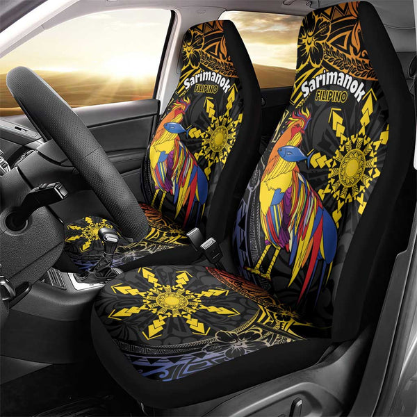 Philippines Sarimanok Car Seat Cover Papanok Legendary Bird Okir ...