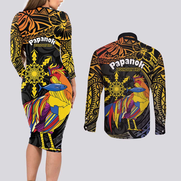 Philippines Sarimanok Couples Matching Long Sleeve Bodycon Dress and ...