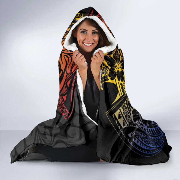 Philippines Sarimanok Hooded Blanket Papanok Legendary Bird Okir ...