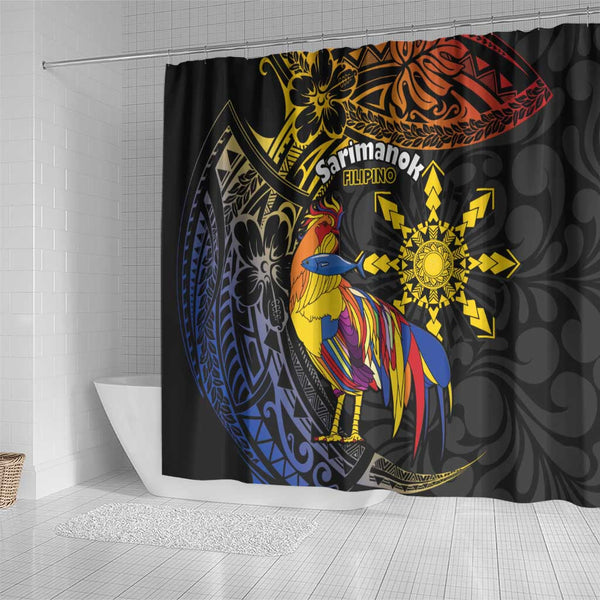 Philippines Sarimanok Shower Curtain Papanok Legendary Bird Okir ...