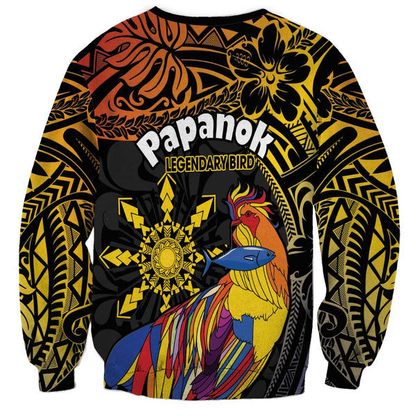 Philippines Sarimanok Sweatshirt Papanok Legendary Bird Okir Polynesian ...