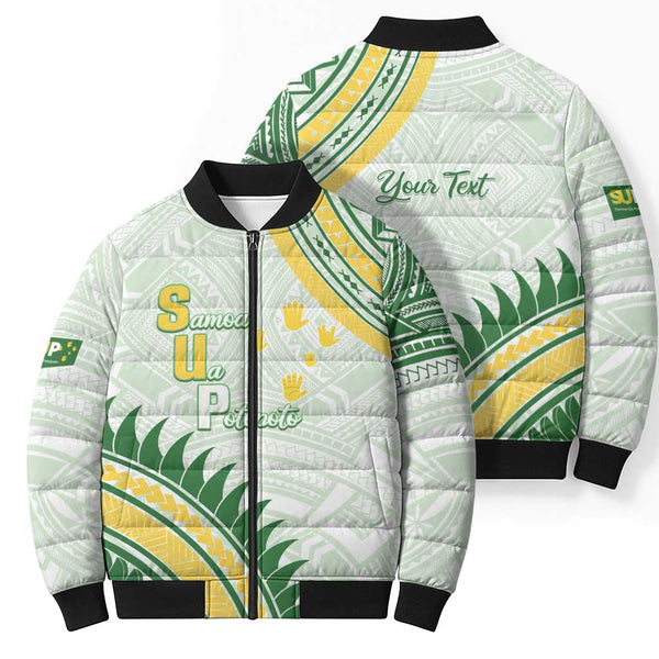 Personalised Samoa Ua Potopoto Bomber Puffer Jacket SUP Est 2025 Samoan ...