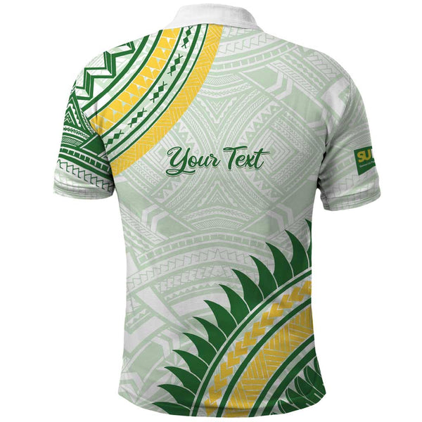 Personalised Samoa Ua Potopoto Polo Shirt SUP Est 2025 Samoan Pattern LT14