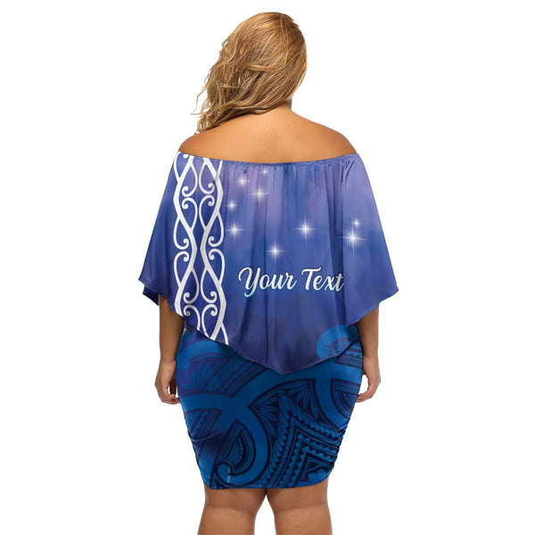 Personalised Matariki New Zealand Off Shoulder Short Dress Maori New ...