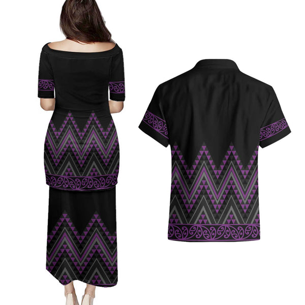 Purple Aotearoa Mangopare Kowhaiwhai and Niho Taniwha Couples Matching ...