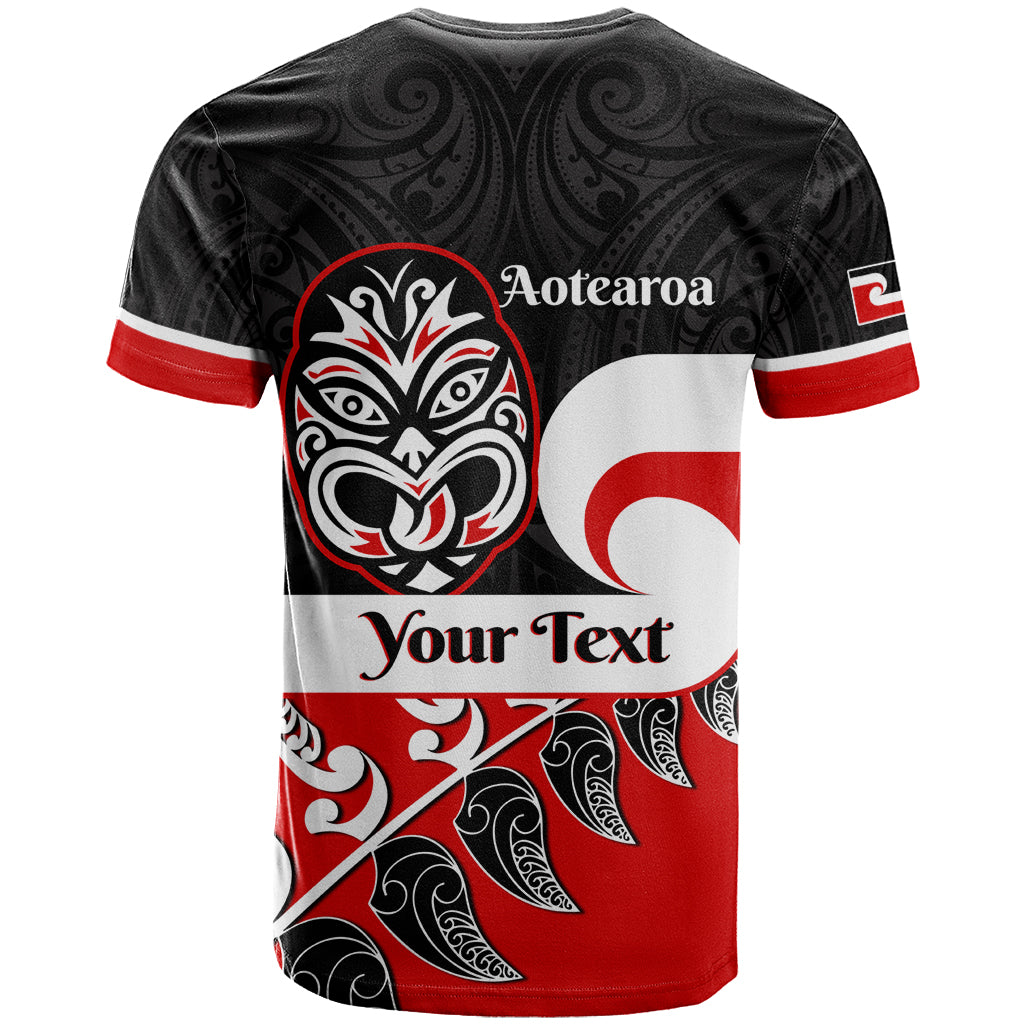Personalised Te Reo Maori New Zealand T Shirt Kia Haka Maori Fern With ...