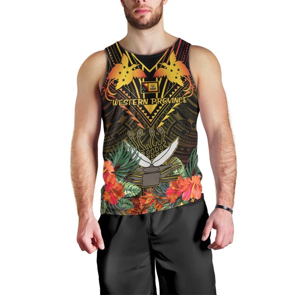 Papua New Guinea Western Province Men Tank Top Papua Niugini Coat Of ...