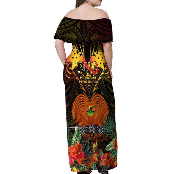 Papua New Guinea Manus Province Off Shoulder Maxi Dress Papua Niugini ...