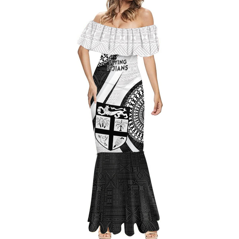 Custom Fiji Rugby Mermaid Dress World Cup 2023 Go Champions Fijian Tapa ...