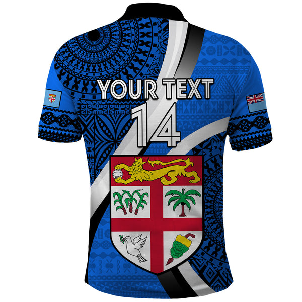 Custom Fiji Rugby Polo Shirt World Cup 2023 Go Champions Fijian Tapa ...