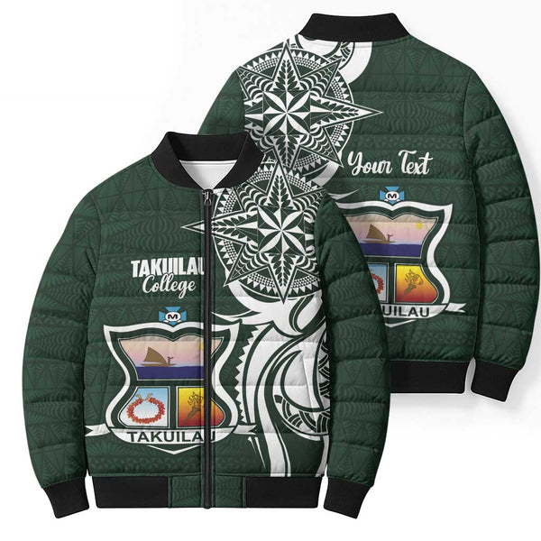 Personalised Tonga Takuilau College Bomber Puffer Jacket Est 1975 ...