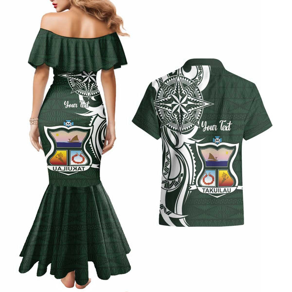 Personalised Tonga Takuilau College Couples Matching Mermaid Dress and ...