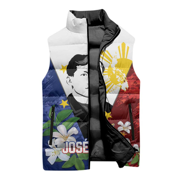 Philippines Rizal Day Sleeveless Puffer Jacket Filipino Sampaguita ...