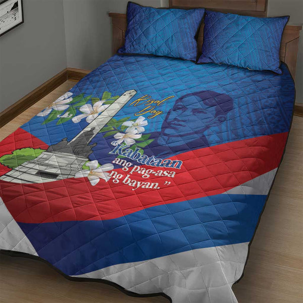 Philippines Rizal Day Quilt Bed Set Filipino Motto Stella Polynesian ...