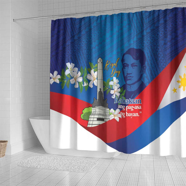 Philippines Rizal Day Shower Curtain Filipino Motto Stella Polynesian ...