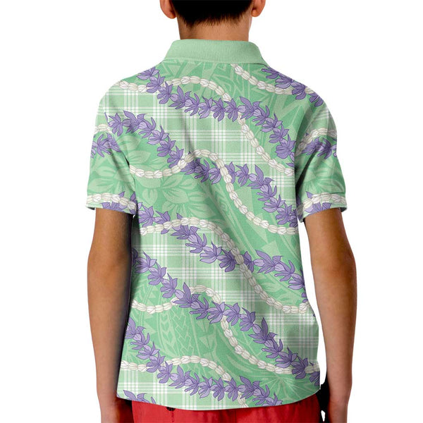 Pastel Green Hawaii Palaka Honohono Pikake Kid Polo Shirt Hawaiian ...