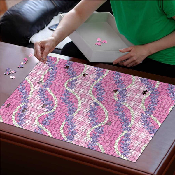 Pink Hawaii Palaka Honohono Pikake Puzzle Hawaiian Orchid Lei ...