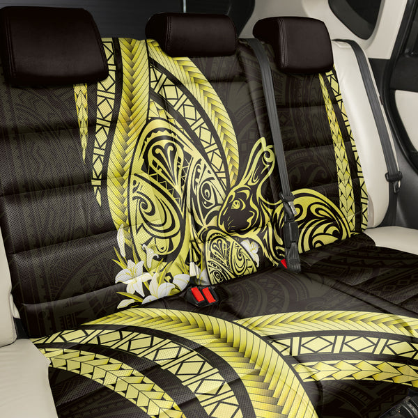 Yellow Polynesia Easter Day Back Car Seat Cover Eggs With Bunny ...