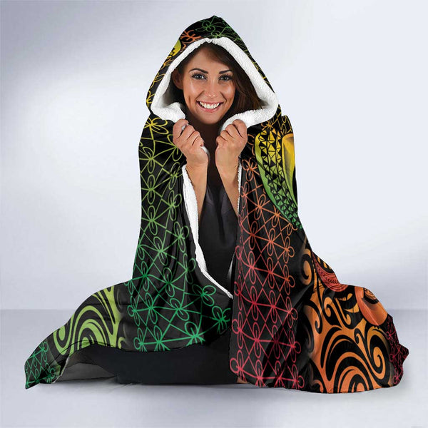 Vanuatu 1980 Hooded Blanket Ni-Van Tamtam Sand Drawing Pattern LT14