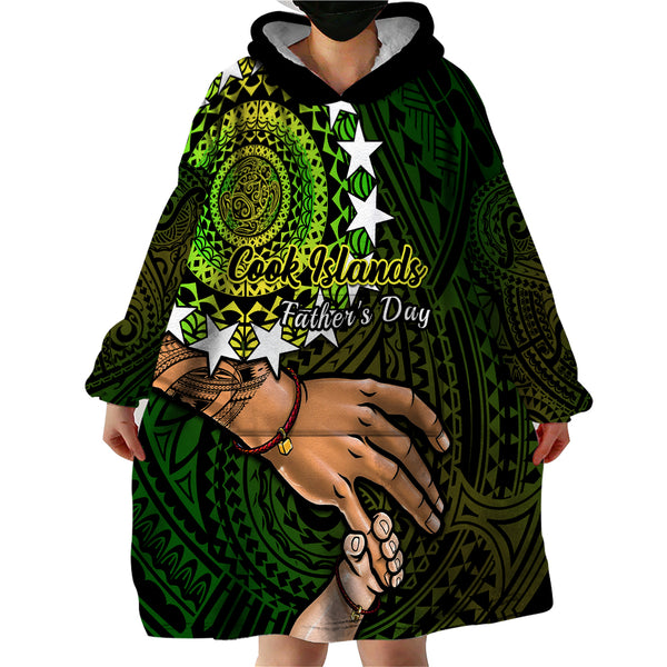 Polynesian Pride Father Day Cook Islands Wearable Blanket Hoodie I Love ...