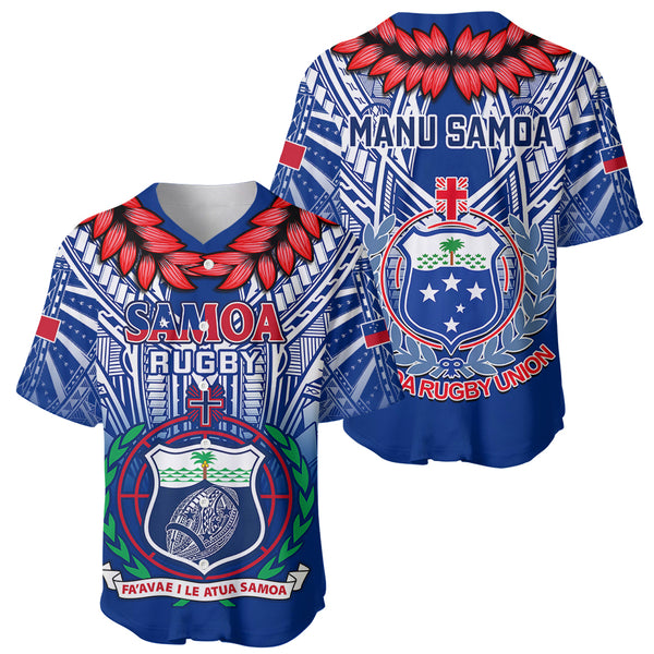 Samoa Rugby Baseball Jersey 2023 Go Manu Samoa With Ula Fala Style LT14