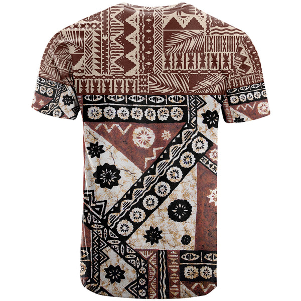 Bula Fiji T Shirt Unique Masi Tapa Pattern LT14