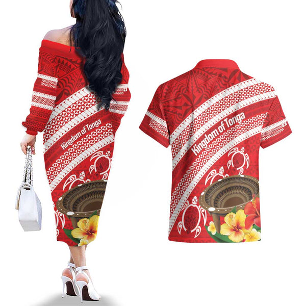 Kingdom Of Tonga Emancipation Day Couples Matching Off The Shoulder ...