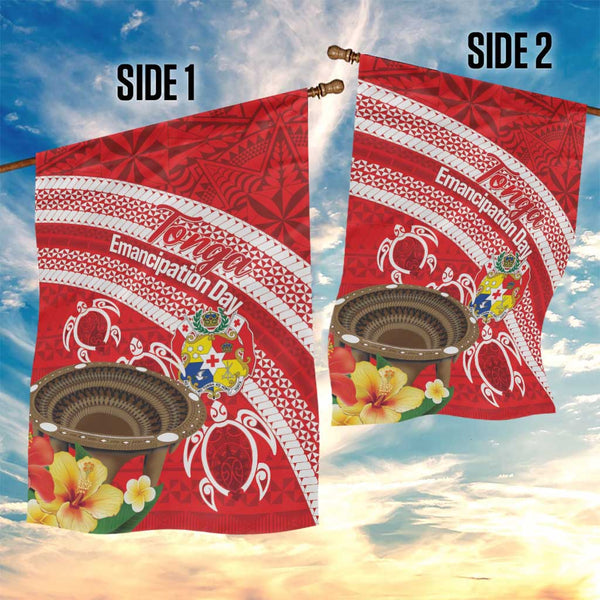 Kingdom Of Tonga Emancipation Day Garden Flag Tongan Ngatu With Kumete ...