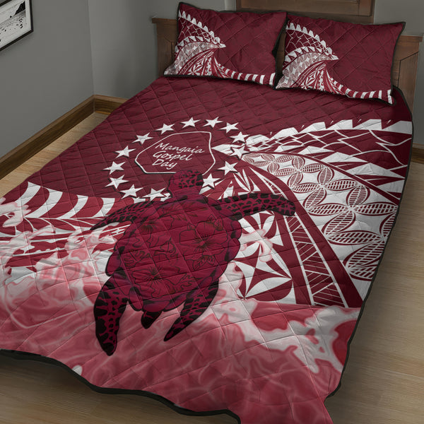 Cook Islands Mangaia Gospel Day Quilt Bed Set Polynesian Art With Sea ...