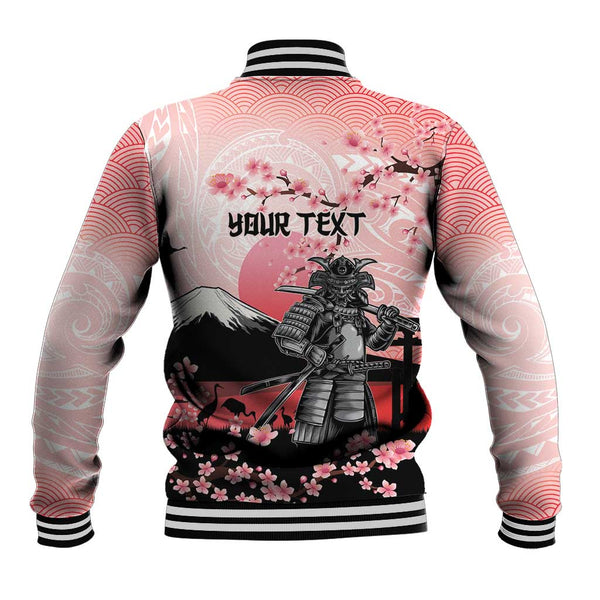 Personalised Japan Samurai Warrior Baseball Jacket Japanese Cherry ...