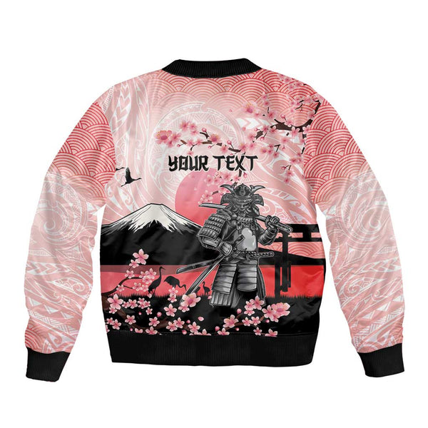 Personalised Japan Samurai Warrior Bomber Jacket Japanese Cherry ...