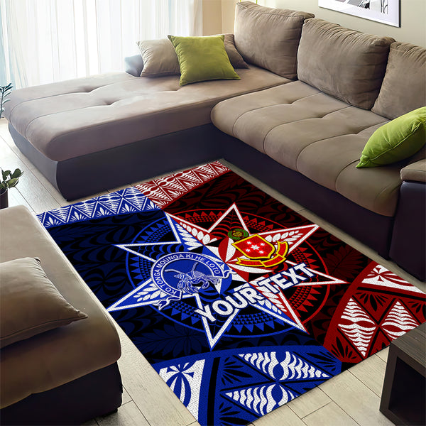 Personalised Tupou College And Kolisi Tonga Atele Area Rug Tongan Ngatu ...